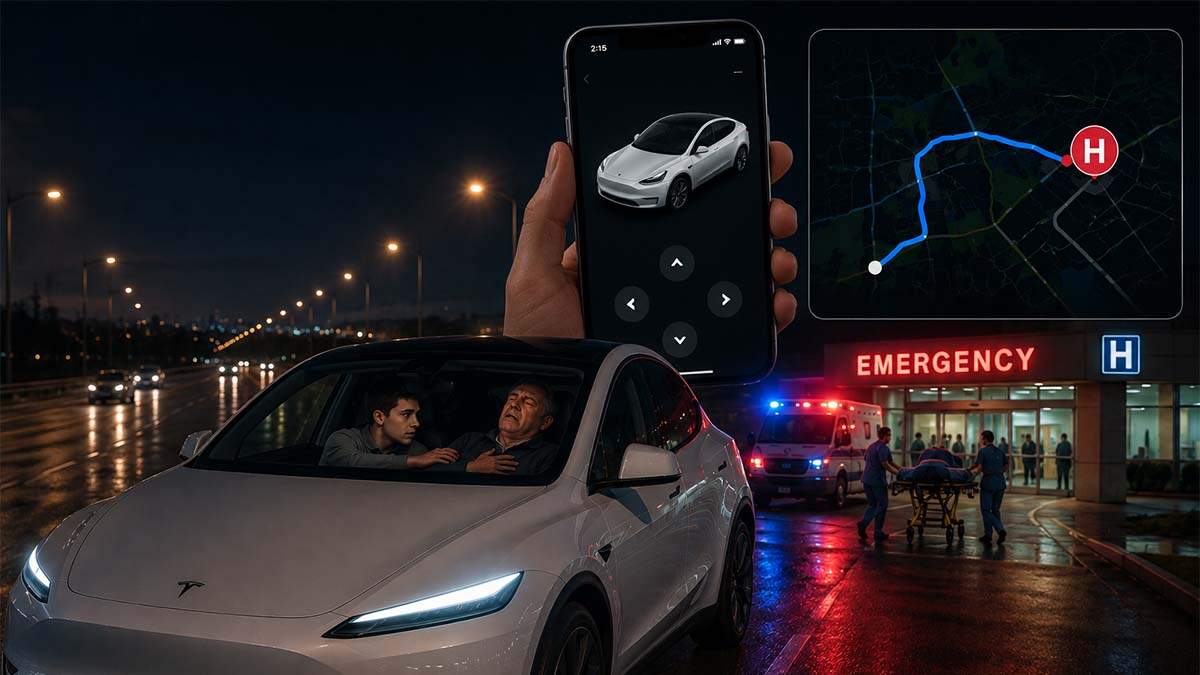 Un Tesla Model Y lleva a su conductor de forma autónoma al hospital ...